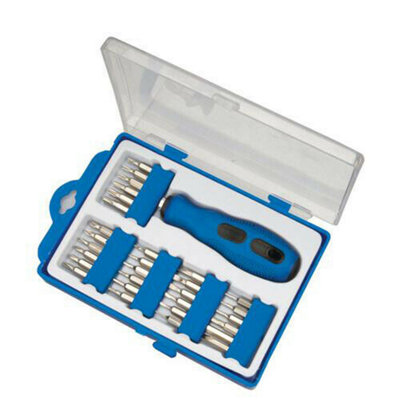 31 Piece Assorted Screwdriver Bit Set Slotted Philips PZD Torx Hex