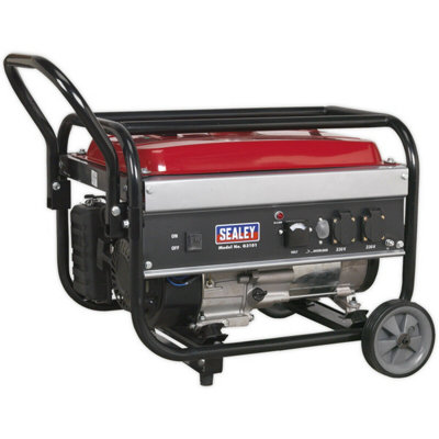 3100W Petrol Generator - 4-Stroke 7hp Engine - 15L Fuel Tank - 11 Hour ...