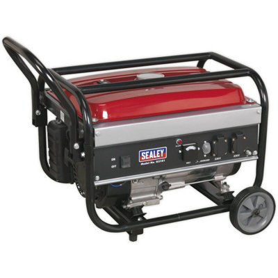 3100W Petrol Generator - 4-Stroke 7hp Engine - 15L Fuel Tank - 11 Hour ...