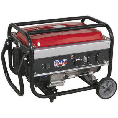 3100W Petrol Generator - 4-Stroke 7hp Engine - 15L Fuel Tank - 11 Hour ...
