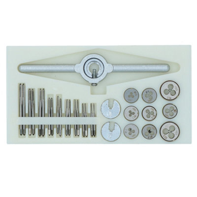 31pc Mini HSS Tap and Die set metric Model Making Watchmaker 1mm 2.5mm