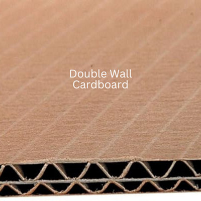 32" Double Wall Cardboard TV Box Kit with Foam Corners and Bubble Wrap ...