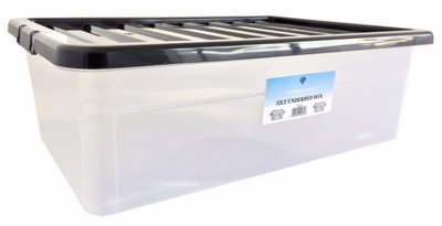 32 Litre 32L with Black Lid Underbed x3