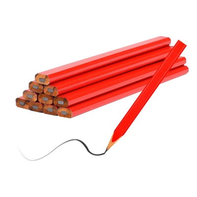 32 Pack Carpenter Pencils 175mm Woodwork Marking Pencils for Joiners ...