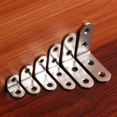 32 Pcs L Brackets Corner Brack Stainless Steel 90 Degree Lshaped ...