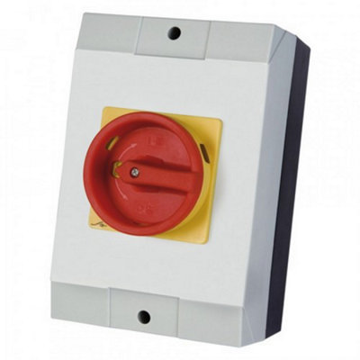 32A 4 POLE ROTARY ISOLATOR SWITCH IP65
