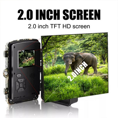 32GB Wildlife Trail Camera 1080P Game Night Vision Outdoor Motion ...