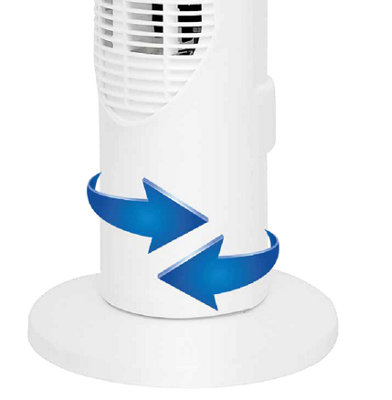 32inch Oscillating Portable Table Fan 120m Timer Electric Tower Fan ...