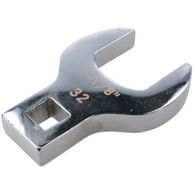 32mm (1 1/8") Crowfoot Wrench 1/2" Drive Crows Feet Spanner for Torque ...