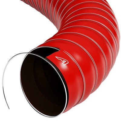 32mm 2 Metre Red Flexible Silicone Air Ducting High Temp Hot Cold Car ...