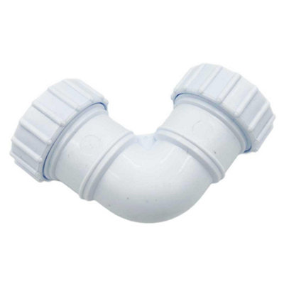 32mm 90 deg Knuckle Elbow Bend Compression Universal Waste Fittings