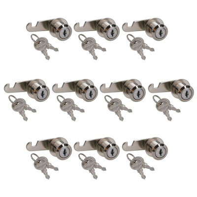 32mm Cam Lock Camlock Drawer Door Fastener Locker Cabinet Mailbox 2 ...