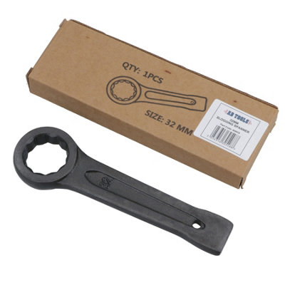 32mm Slogging Box End Striking Ring Wrench Spanner Bi-Hex 12 Sided Metric