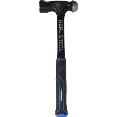 32oz Steel Ball Pein Hammer with Shock Reducing Rubber Grip for ...