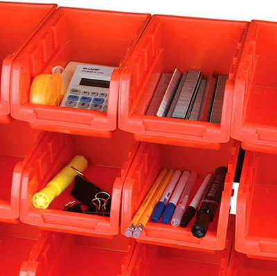 32PCS WORKSHOP STORAGE WALL MOUNT PEGBOARD ORGANIZER WITH BINS GARAGE ...