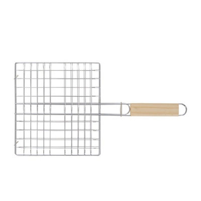 33.5 20cm Barbecue Grilling Basket Grill BBQ Net Steak Meat Fish ...