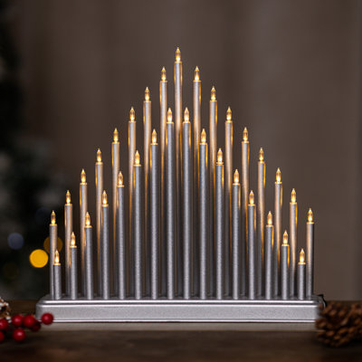 33 LED Silver Candle Bridge Light | DIY at B&Q
