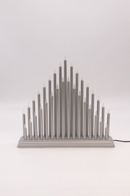 33 LED Silver Candle Bridge Light