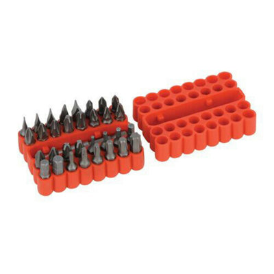 33 Piece Screwdriver Bit Set Frequently Used Sizes Bit Holder & Case ...