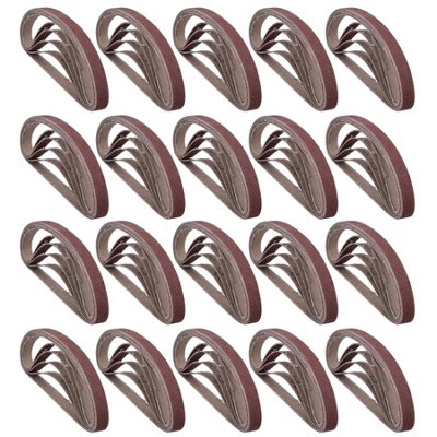 330mm x 10mm Mixed Grit Durable Abrasive Sanding Power File Belts ...