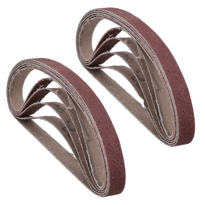 330mm x 10mm Mixed Grit Durable Abrasive Sanding Power File Belts ...