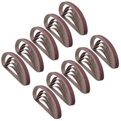 330mm x 10mm Mixed Grit Durable Abrasive Sanding Power File Belts ...