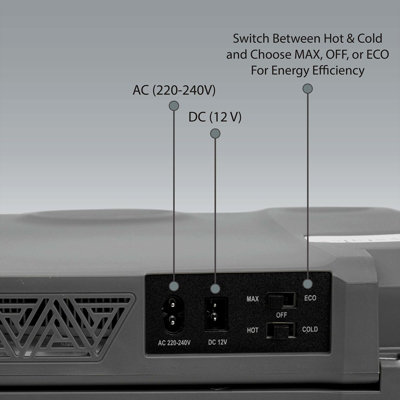 33L Cooler Hot / Cold Portable Cool Box Car Home Electric 240V AC / 12V ...