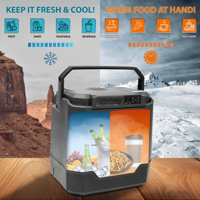 33L Cooler Hot / Cold Portable Cool Box Car Home Electric 240V AC / 12V ...