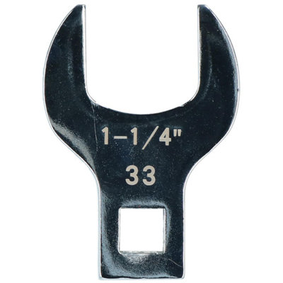 33mm (1 1/4") Crowfoot Wrench 1/2" Drive Crows Feet Spanner for Torque ...