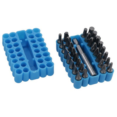 33pc Magnetic Screwdriver Bit Set With 1/4in Angled 20 Degree Drill ...