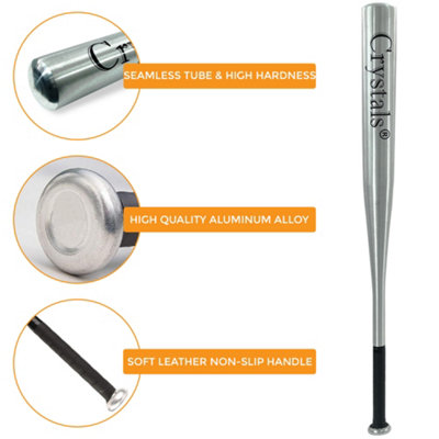 34" Heavy Duty Metal Baseball Bat Rounder Softball Pole Stick Stainless ...
