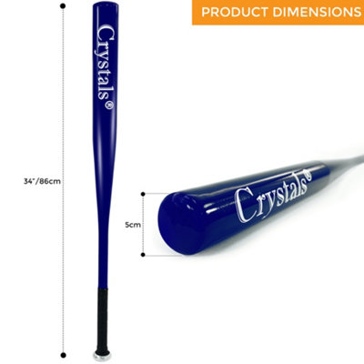 34" Heavy Duty Metal Baseball Bat Rounder Softball Pole Stick Stainless ...