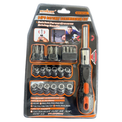 34-Piece Multi-Purpose Screwdriver Set
