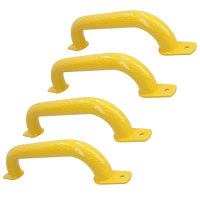 340mm Steel Safety Grab Pull Handle For Trailers Trucks Yellow Coated ...