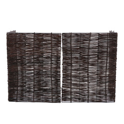 342cm W x 115cm H Trash Bins Fence Willow Wheelie Bin Screen with Metal ...