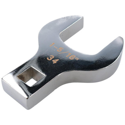 34mm (1 5/16") Crowfoot Wrench 1/2" Drive Crows Feet Spanner for Torque ...