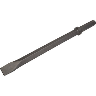 35 x 490mm Flat Point Breaker Chisel - 1" Hex Shank - Impact Demolition ...