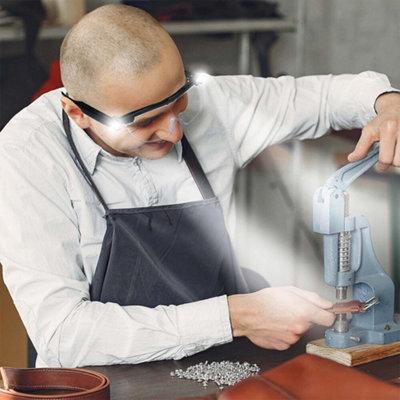 350% Magnifier Glasses With Led Light Magnifying Glasses Loupes Reading ...