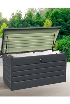 350L Extra Strong Metal garden Storage Box | DIY at B&Q