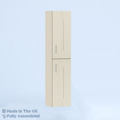 350mm Tall Wall Unit - Cartmel Woodgrain Mussel - Left Hand Hinge | DIY ...