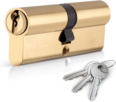 3535 Euro Cylinder Lock 70mm Euro Door Barrel Lock with 3 Keys, Anti ...
