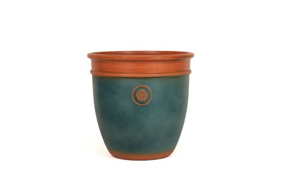 35cm Indoor Outdoor Hampton Planter Azure