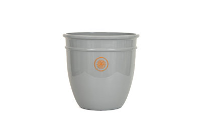 35cm Indoor Outdoor Hampton Planter Grey