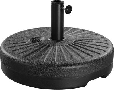 35kg Heavy Duty Water Sand Fillable Parasol Base Stand Fits 38mm/48mm ...