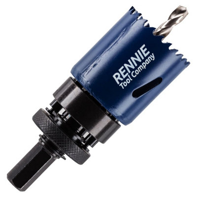 35mm Bi-Metal Holesaw With Arbor And Pilot Drill. M35 5% Cobalt Bi ...