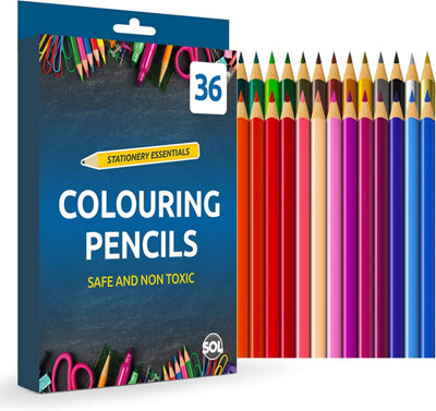 36 Colouring Pencils for Adults and Children Coloured Pencils for Children Pencil Crayons in 20 Assorted