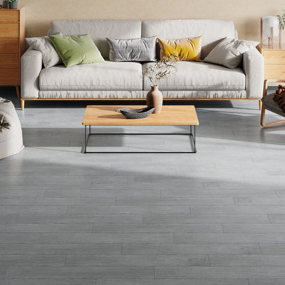 36 Pcs Wood Effect Vinyl Flooring Tiles Waterproof Self Adhesive Floor ...