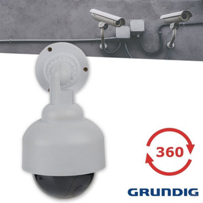 360 Degree Fake Dummy Security Camera CCTV With Flashing LED Light Dome ...