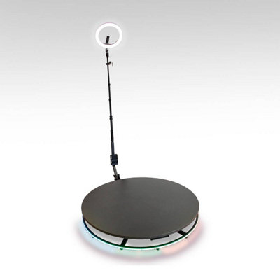 360 Photo Video booth 115cm Platform Rotating Selfie Spinner Party ...