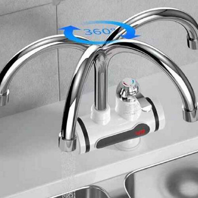 360 ROTATING INSTANT HOT WATER FAUCET , ELECTRIC FAST HOT AND COOL TAP ...